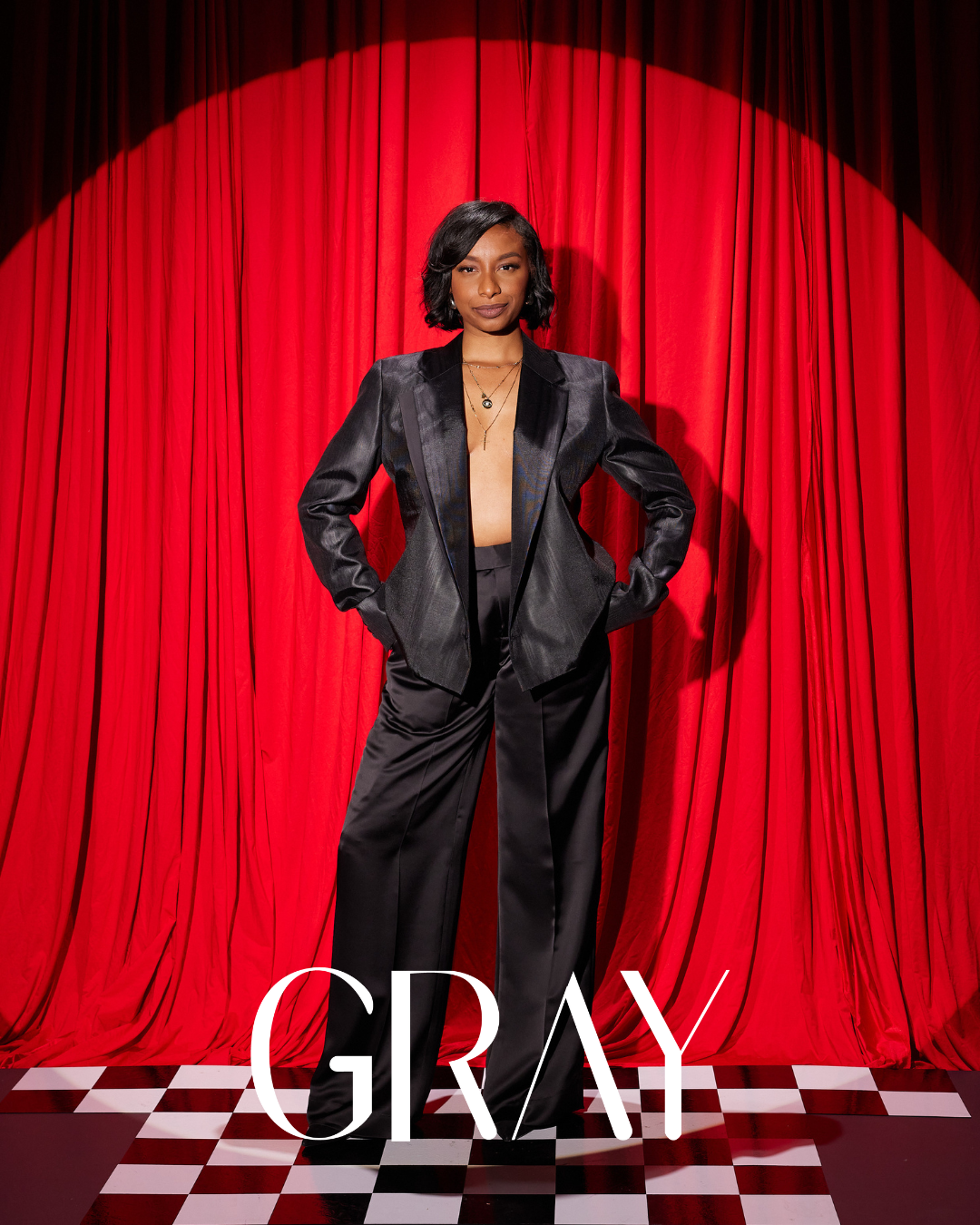 Women’s Black Kimono Tuxedo V2