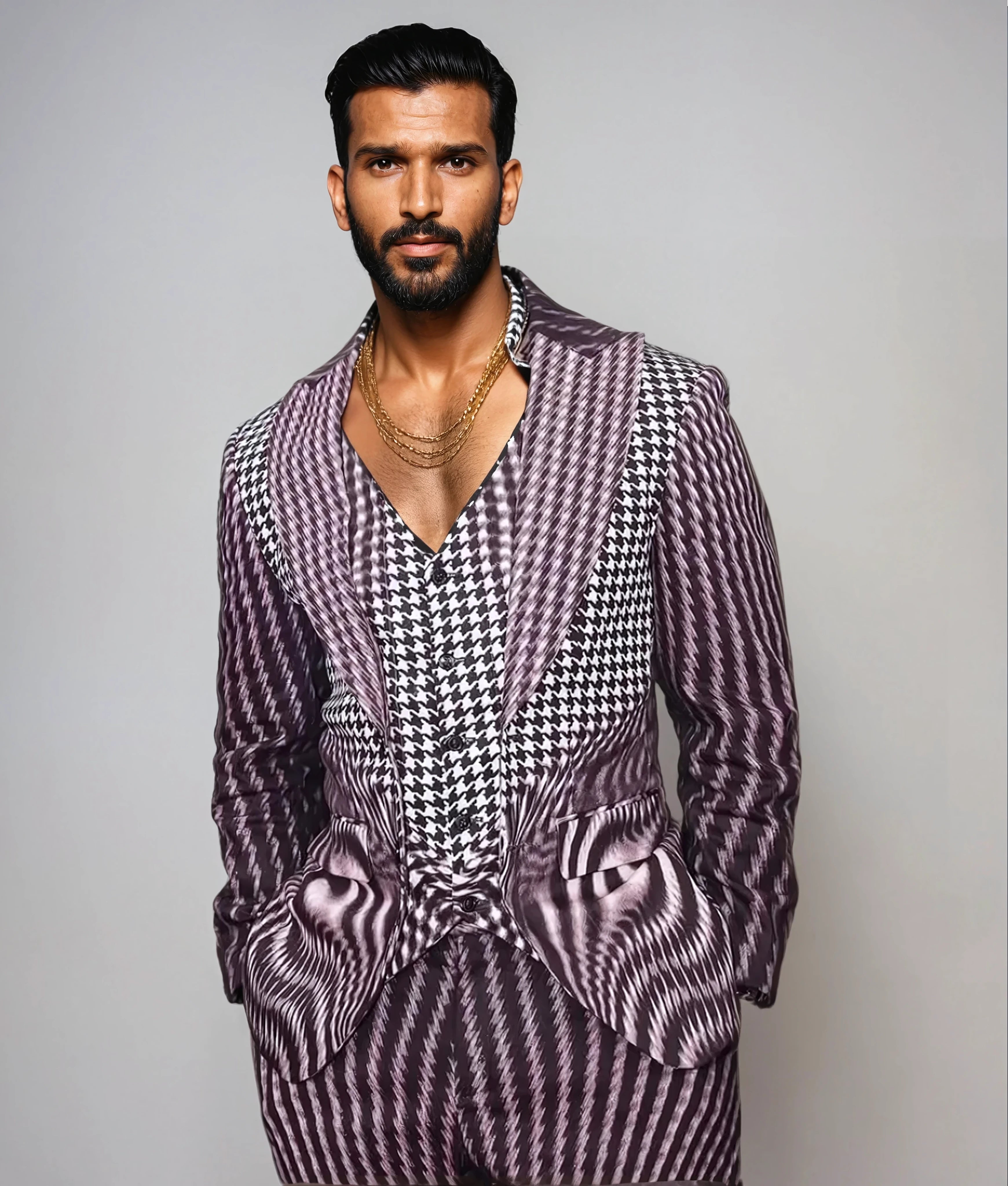 Dizzy Houndstooth Suit